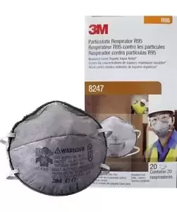 3M 8247 Particulate Respirator R95 (20 Masks=1 Box)