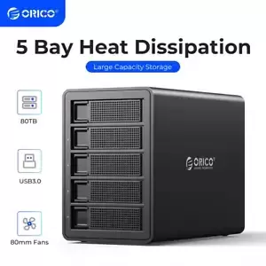 ORICO 5 Bay USB3.0 External Hard Drive Enclosure For 2.5/3.5" SATA HDD ...