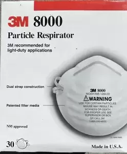 3M N95 8000 Particle Respirators Masks (30-Pack)